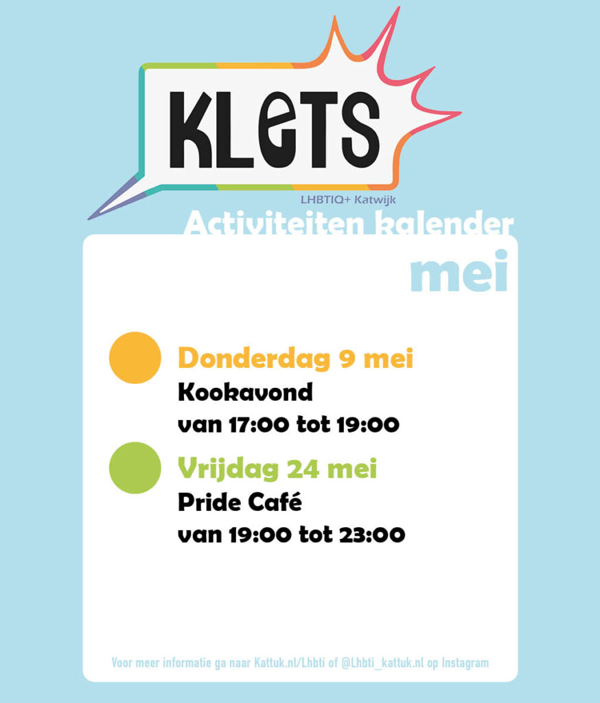 Wat gaat Klets doen in mei? - kattuk.nl